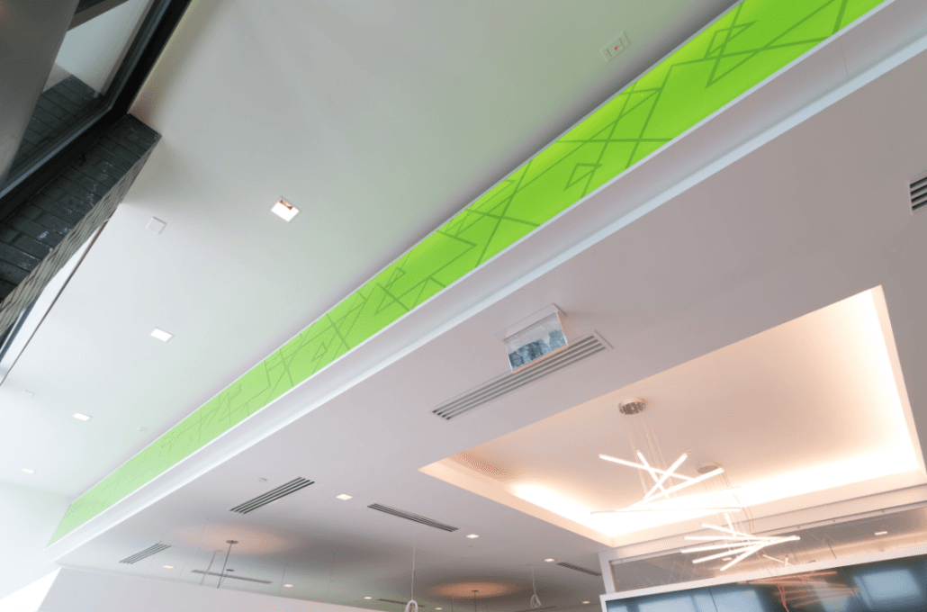 Bank Ceiling Graphic | Method-1 Interiors