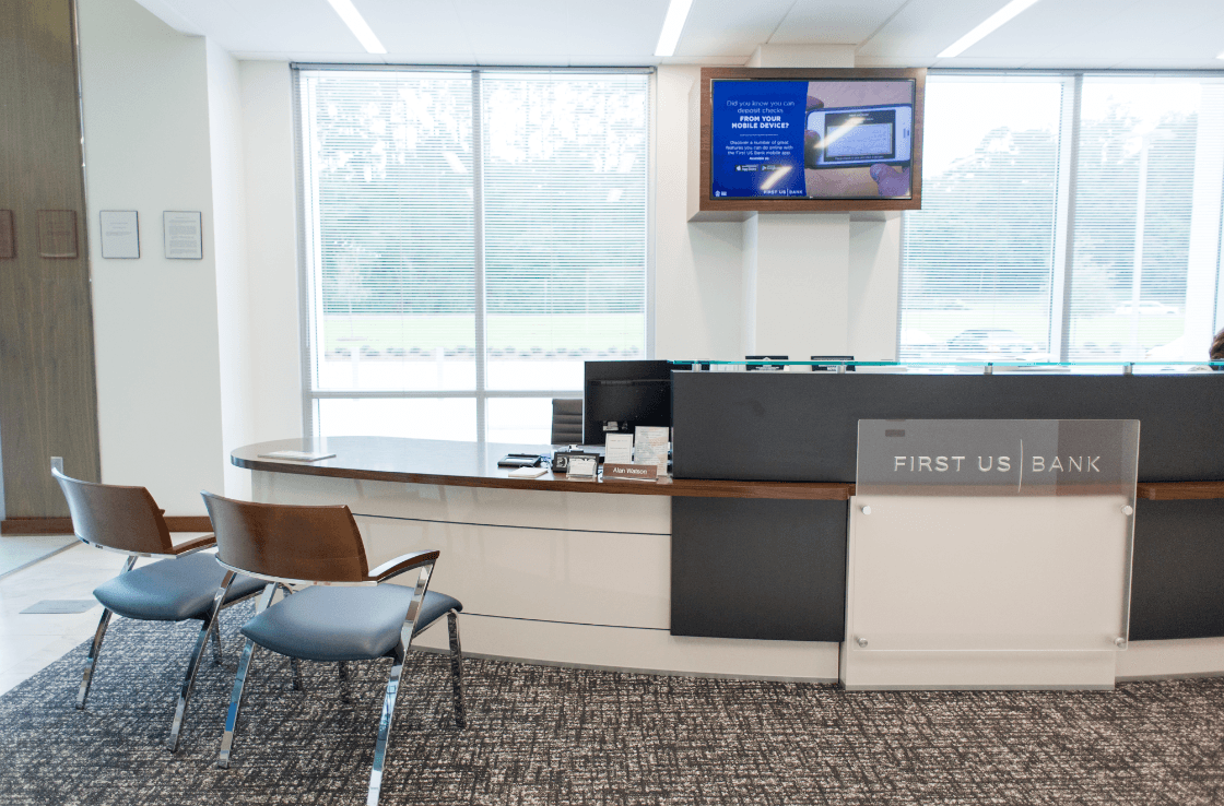 First US Bank Interior | Method-1 Interiors