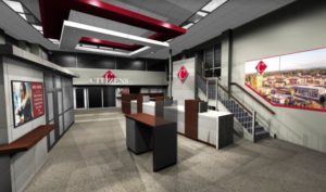 Bank Lobby Rendering | Method-1 Interiors