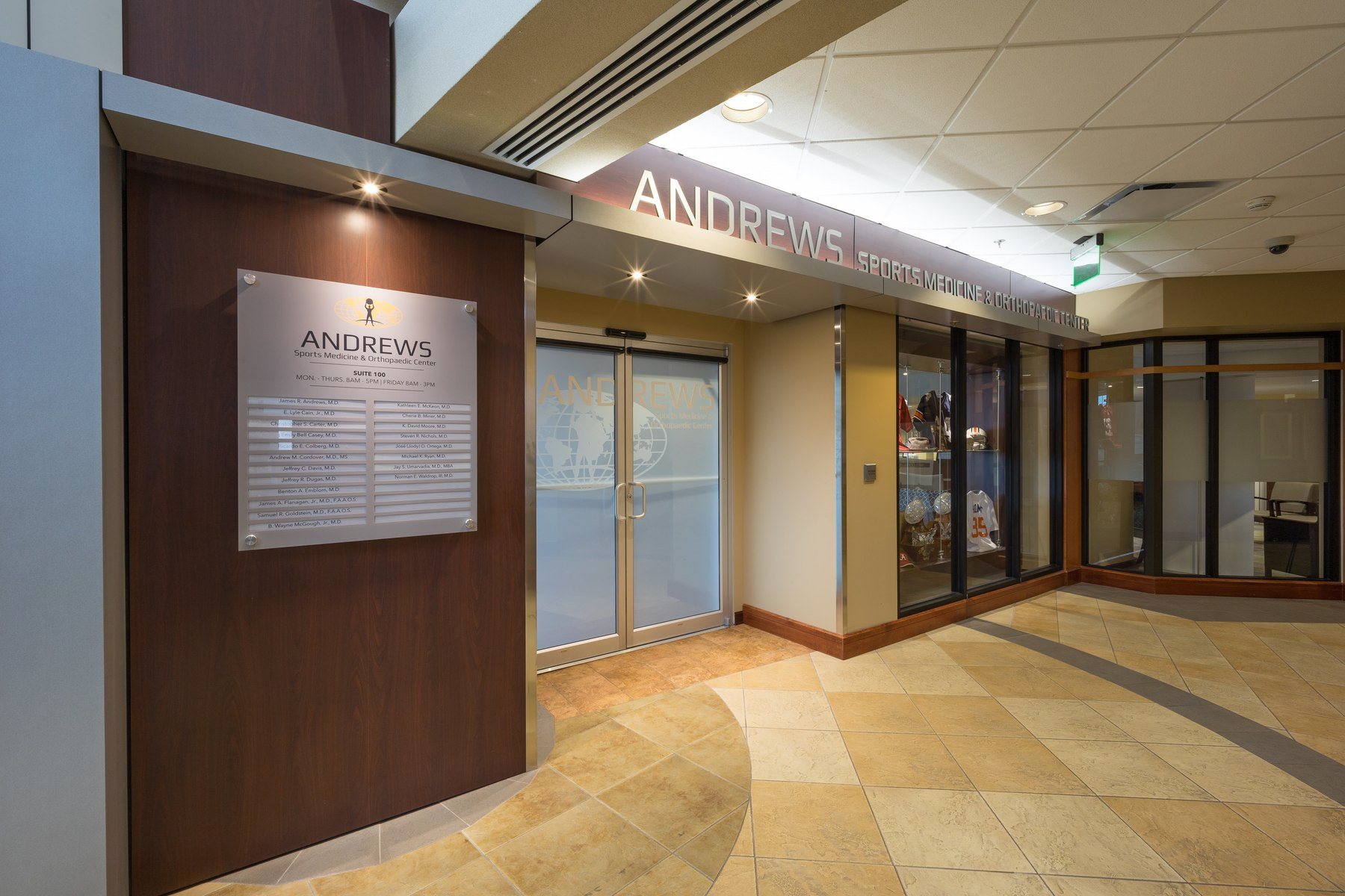 Andrews Sports Medicine & Orthopedic Center | Method-1 Interiors