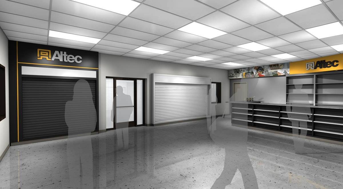 Altec Storefront | Method-1 Interiors