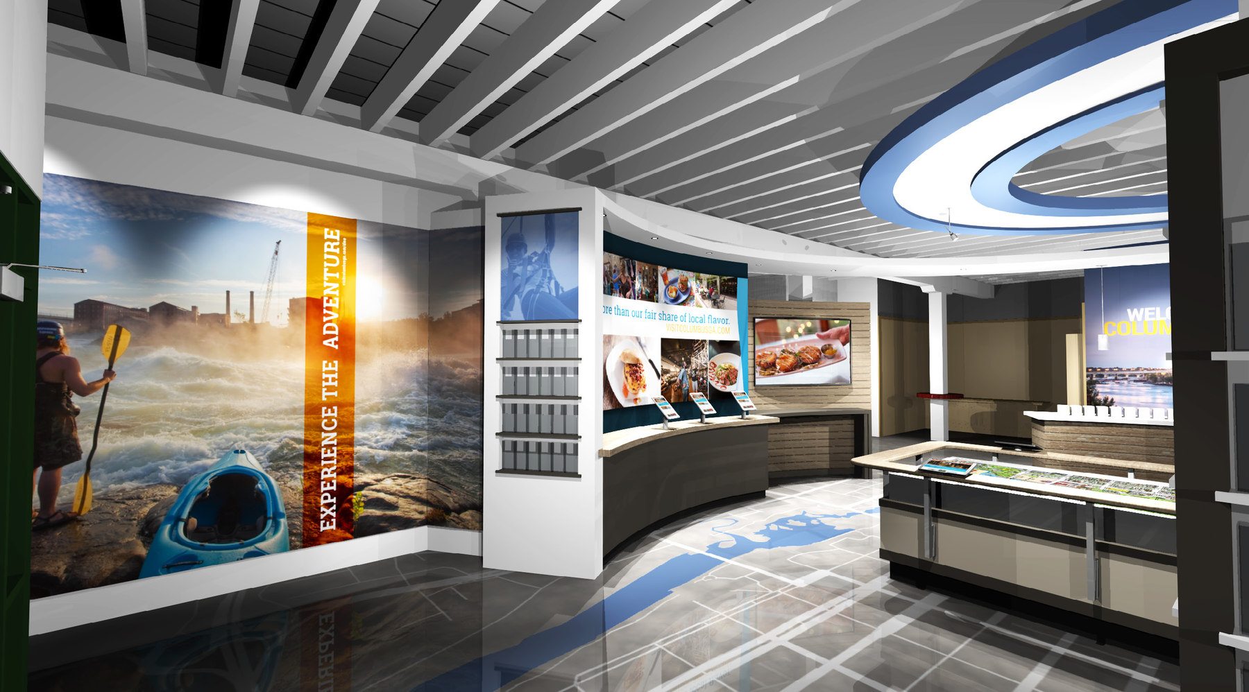 Welcome Center Design Graphics | Method-1 Interiors