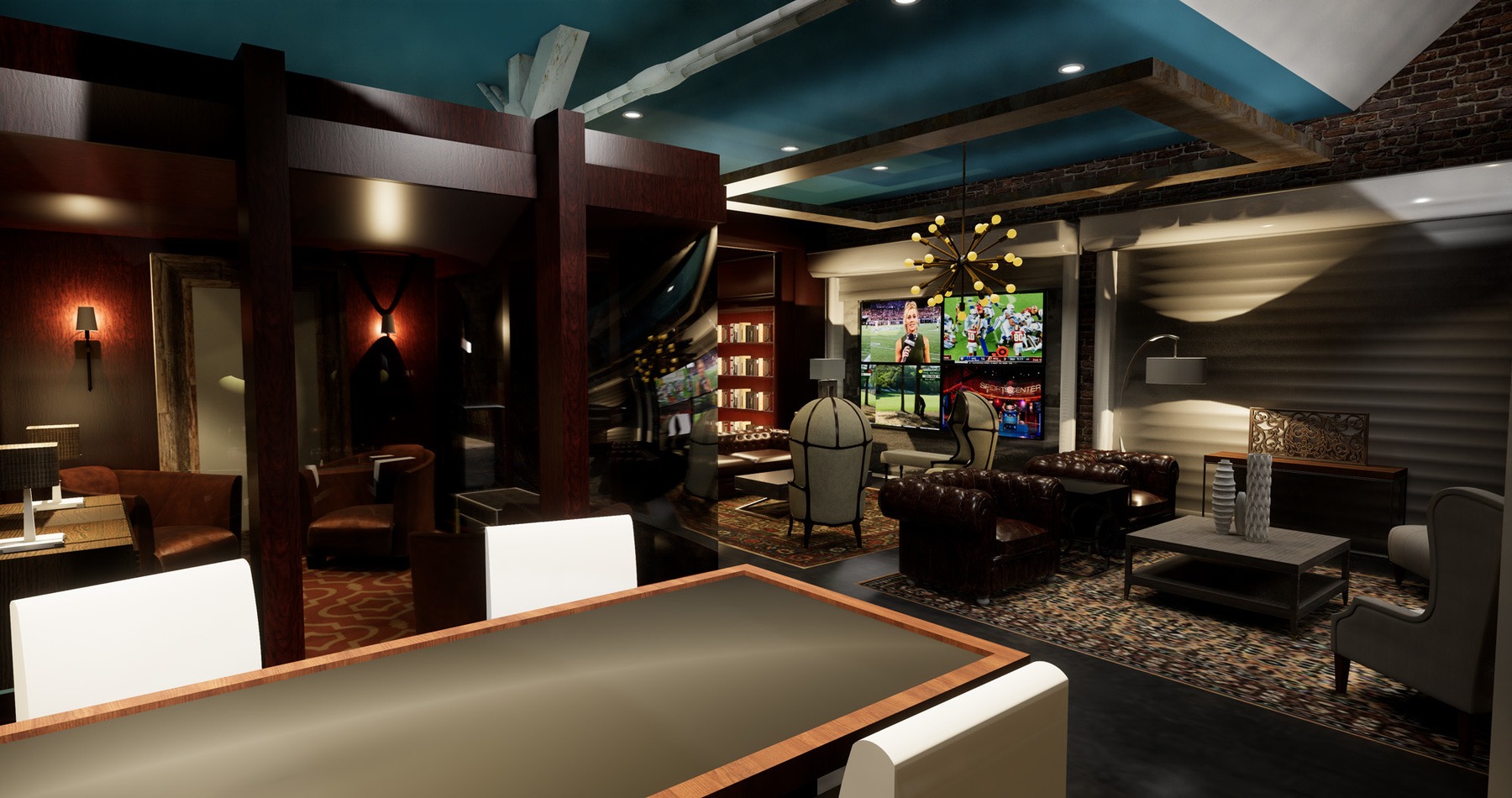 Cigar Bar Interior | Method-1 Interiors