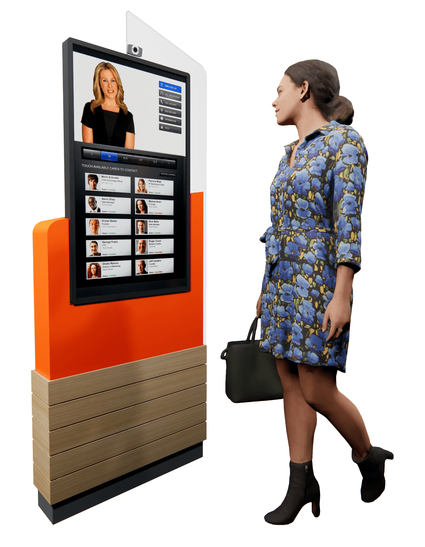 Virtual Reception Kiosk | Method-1 Interiors