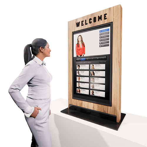 Virtual Reception Corporate Table Display | Method-1 Interiors