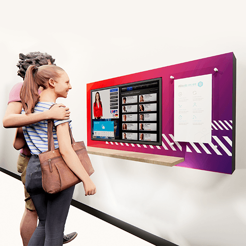 Virtual Reception Wall Mounted Display | Method-1 Interiors