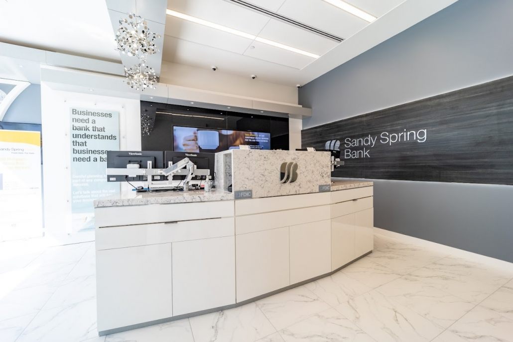 Custom Banking Reception Desk | Method-1 Interiors