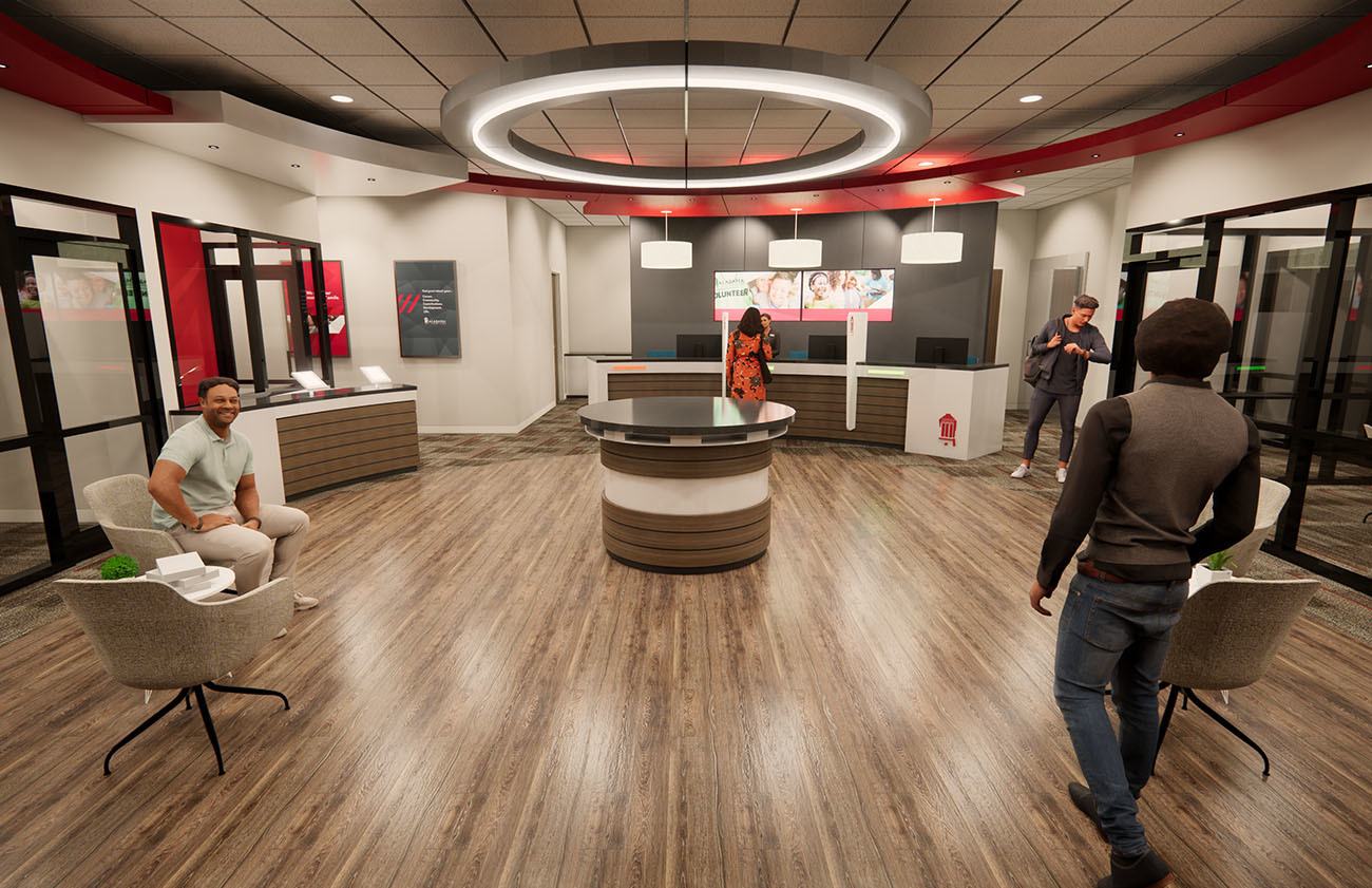 al credit union rendering | Method-1 Interiors