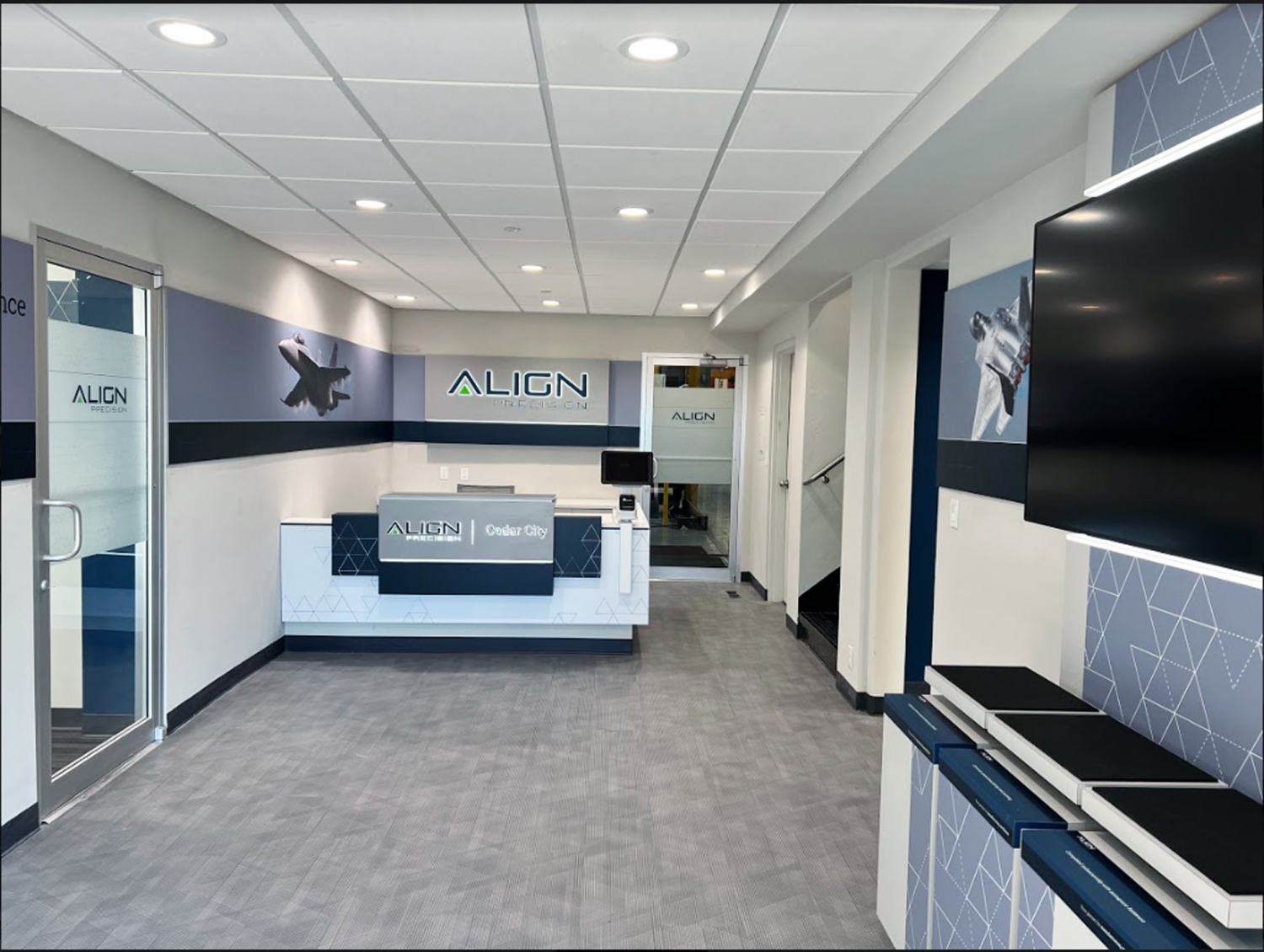 ALIGN Precision Lobby | Method-1 Interiors